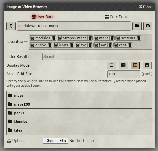 Add Support For A List Of Favorites In The Filepicker To Quickly Access Chosen Folders · Issue