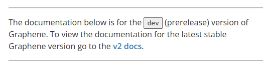 Update Docs For V3 · Issue 1422 · Graphql Python Graphene · Github