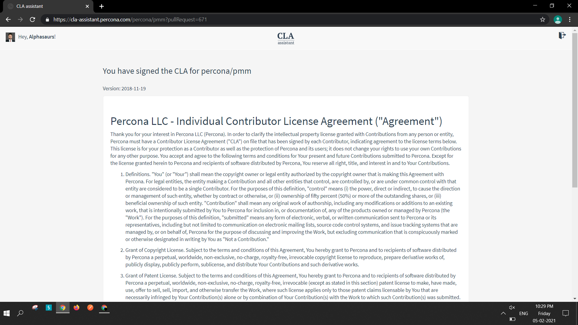 Unable to sign CLA · Issue #661 · cla-assistant/cla-assistant · GitHub