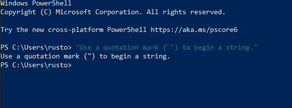 Documentation Issue : Command worked fine · Issue #6703 · MicrosoftDocs/PowerShell-Docs · GitHub