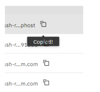 Copy buttons Tooltip is hidden below the layer of the copy button of ...
