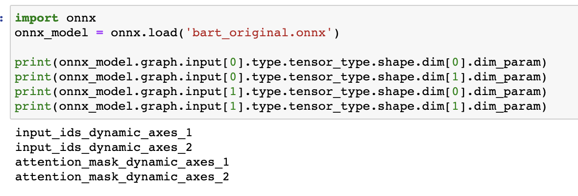 Issues with dynamic axes while exporting BART summarization model to ONNX · Issue #59780 ...