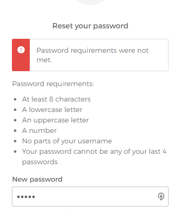 Indicate password strength and validation status as the user enters a new password · Issue #2444 ...