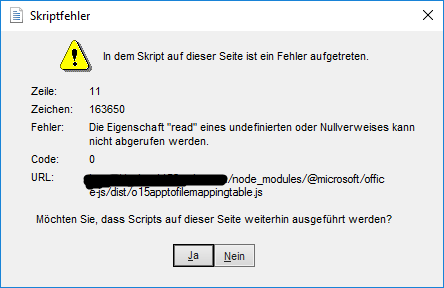 Outlook add-in using npm installed office-js library does not work if internet is blocked ...