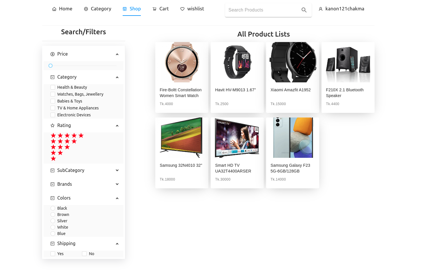 GitHub - kanonChakma/Top-Choice: Full-stack eCommerce based web application built with Reactjs ...