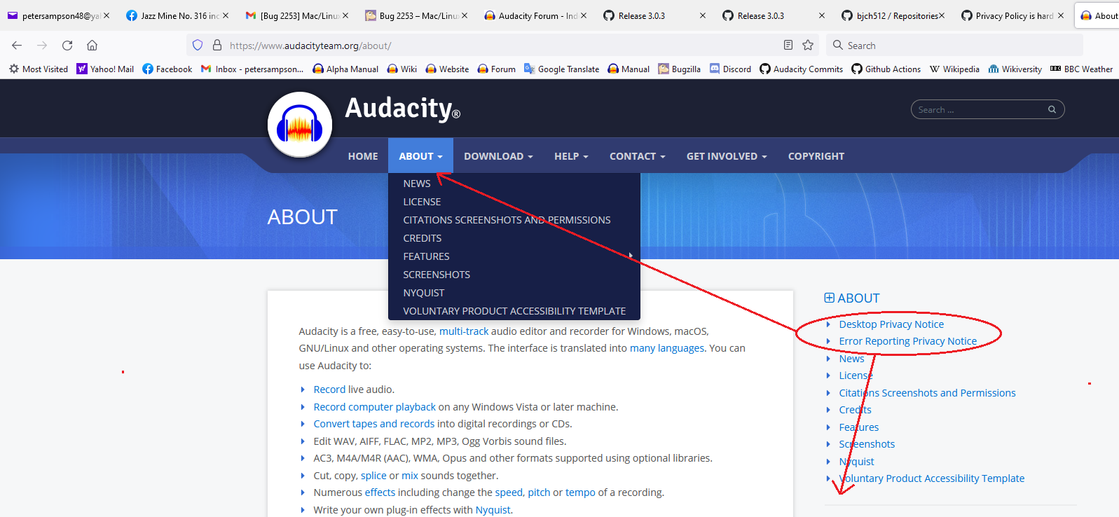 Privacy Policy is hard to find on the Audacity Website · Issue #1248 · audacity/audacity · GitHub