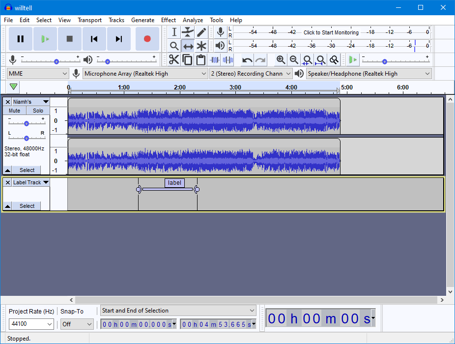 Label tracks do not have affordances (Clip-handles) · Issue #1371 ...