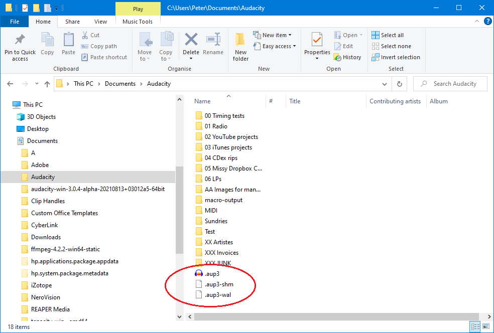 Audacity can create an unamed project and leave stranded SHM and WAL ...