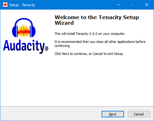 Audacity logo used in Windows installation dialogs · Issue #502 · tenacityteam/tenacity-legacy ...