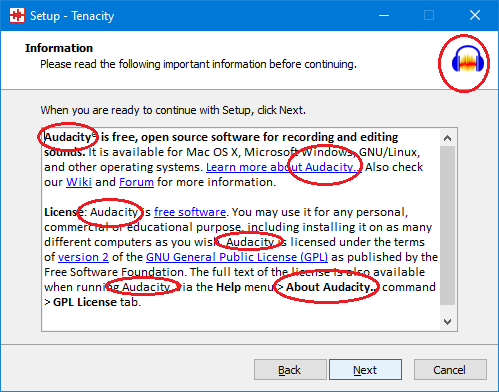 Audacity logo used in Windows installation dialogs · Issue #502 · tenacityteam/tenacity-legacy ...