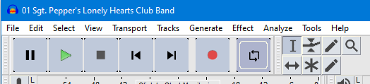 Windows and Linux: Transport toolbar has black dots at the corners of ...