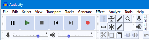 Windows and Linux: Transport toolbar has black dots at the corners of ...