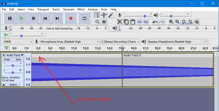 Clip-names are not shown when left edge of clip is not visible · Issue ...