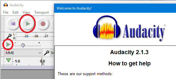 Windows and Linux: Transport toolbar has black dots at the corners of ...