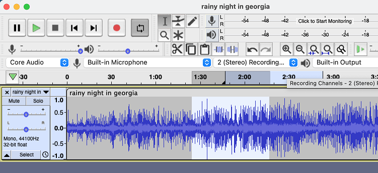 Selected region is not shown on Timeline · Issue #2067 · audacity/audacity · GitHub