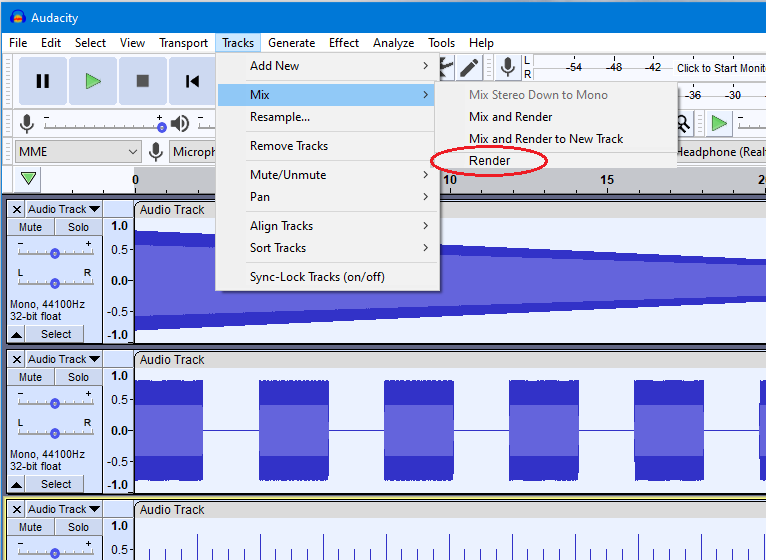 Proposal: add a new Tracks menu command for rendering tracks ...