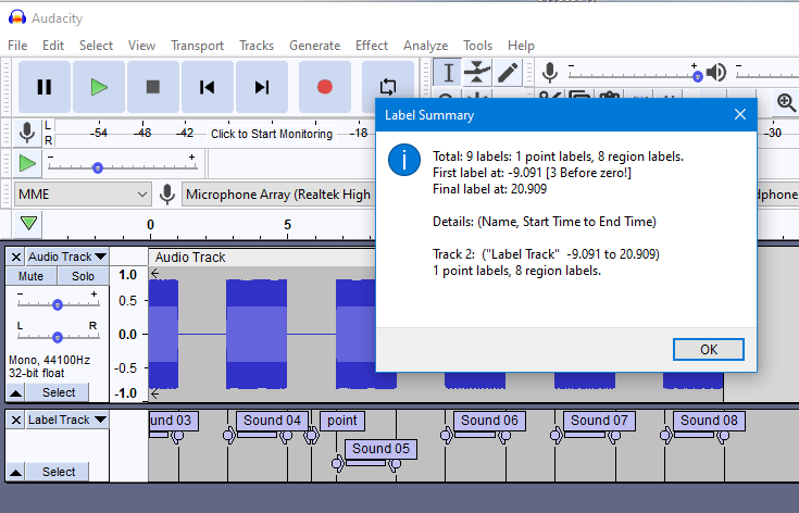 Proposal Label Track Info · Issue #2410 · audacity/audacity · GitHub