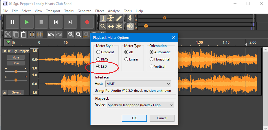 LED meters (as in DarkAudacity) · Issue #2558 · audacity/audacity · GitHub