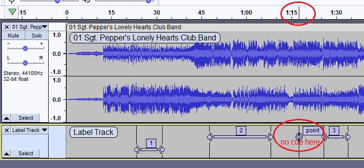 Tabbing to labels in a Label track no longer updates the display to ...