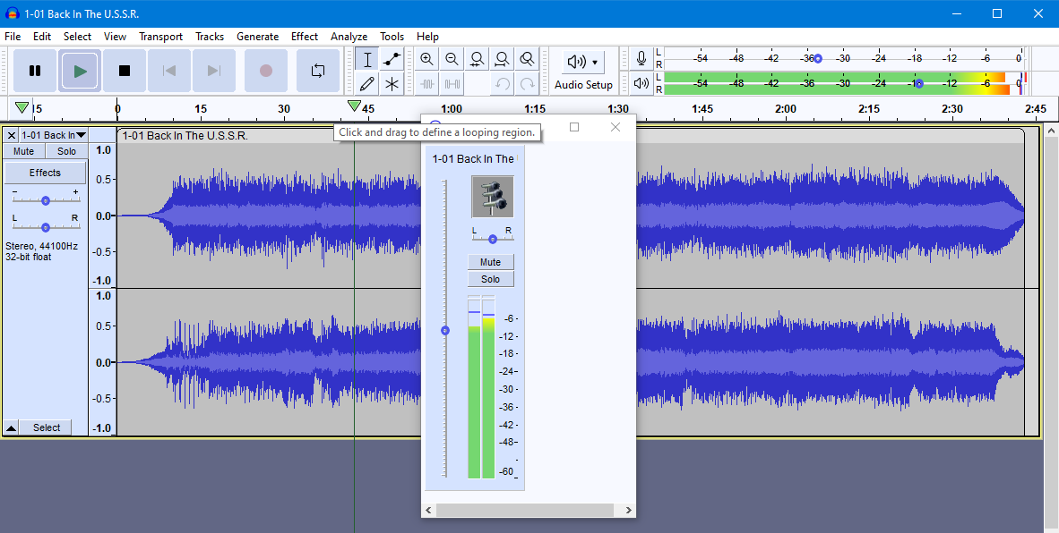 Volume slider moves horizontally when the metering bar orientation is ...