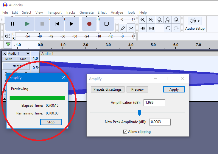 Effect Preview progress bar continues beyond completion · Issue #3509 · audacity/audacity · GitHub