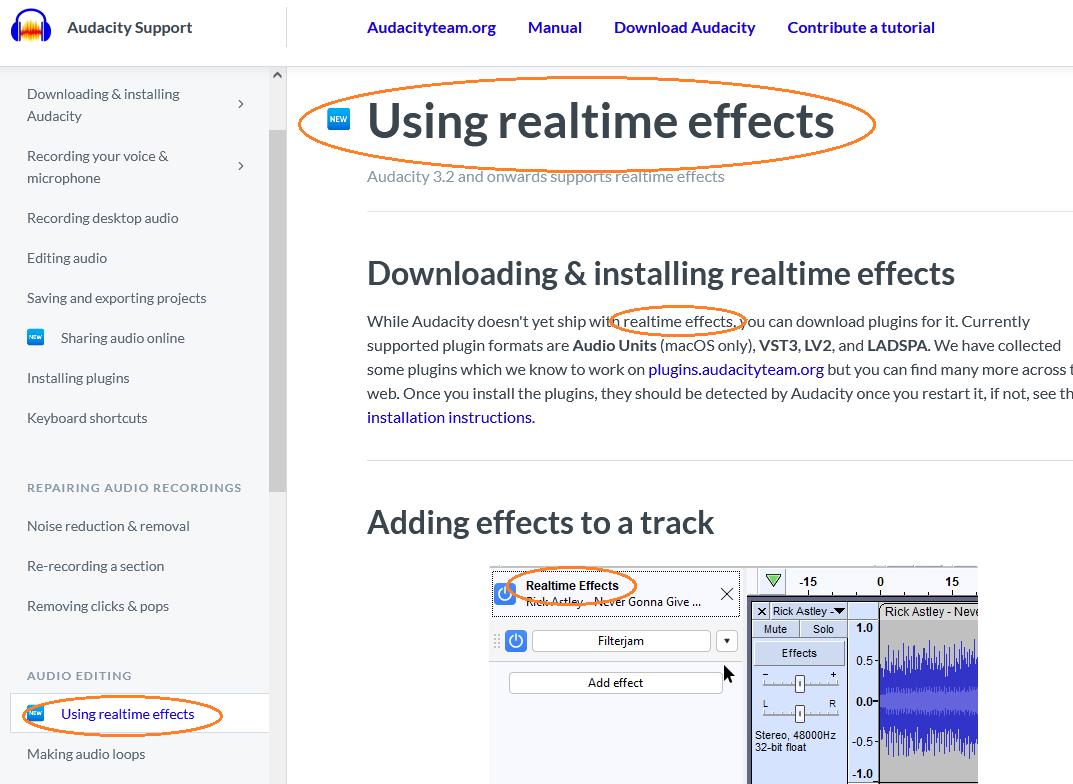 Suggest renaming the new (3.2) TCP Effects button to "RT Effects" · Issue #3867 · audacity ...