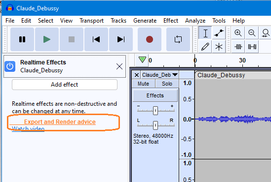 Information on Exporting and/or Rendering a track with an active ...