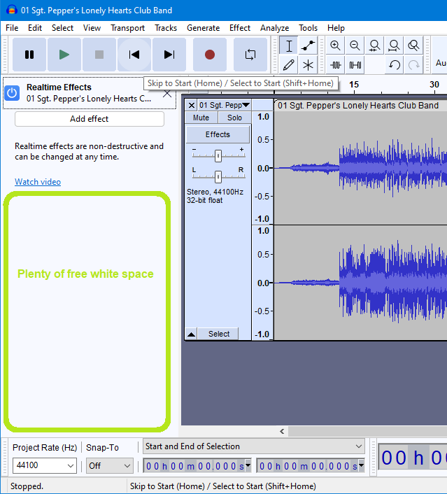 Information on Exporting and/or Rendering a track with an active effects stack · Issue #3960 ...