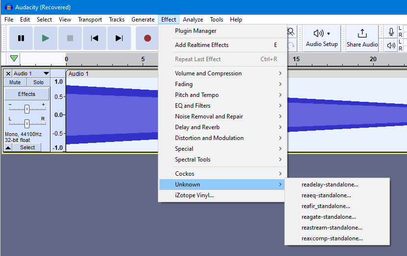 ReaPlugs plugins in two different categories in the Effect menu and in the Effects stack · Issue ...
