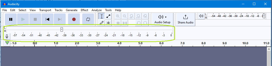 Double-height meter toolbars prohibited · Issue #4049 · audacity/audacity · GitHub