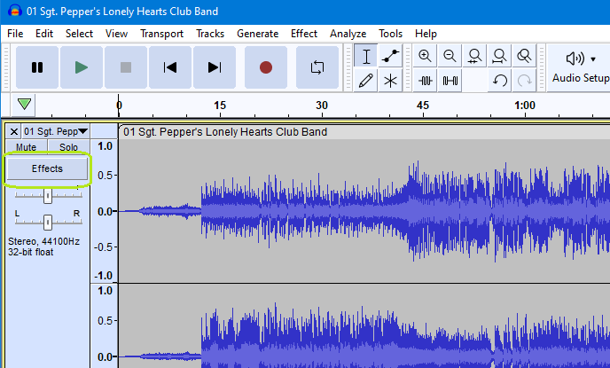 There is no visual (or audible) cue in the TCP for an invisible active Effects Stack · Issue ...