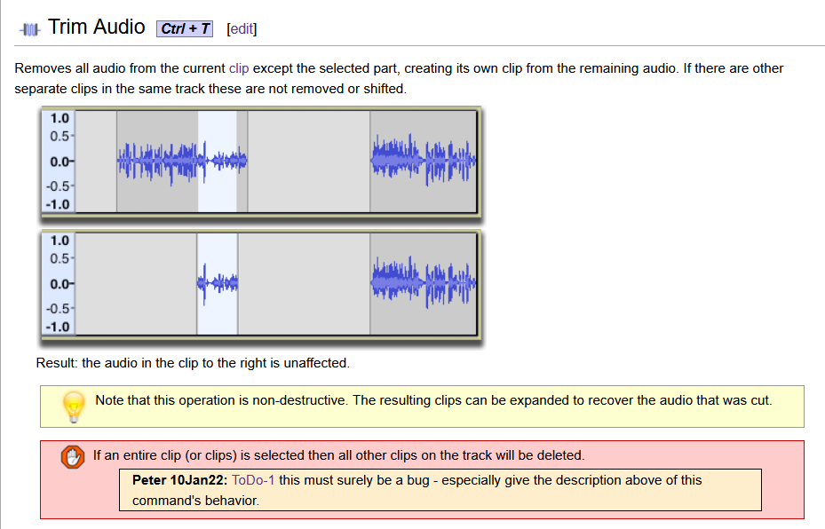 Trim Audio can erroneously delete other unselected clips to the left (or right) · Issue #4165 ...