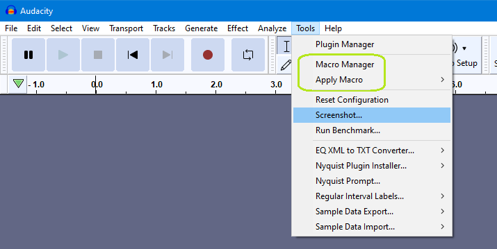 Macro Manager and Apply Macro have swapped places in the Tools menu ...