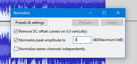 Error message in the Normalize effect dialog doesn't fit · Issue #4310 · audacity/audacity · GitHub