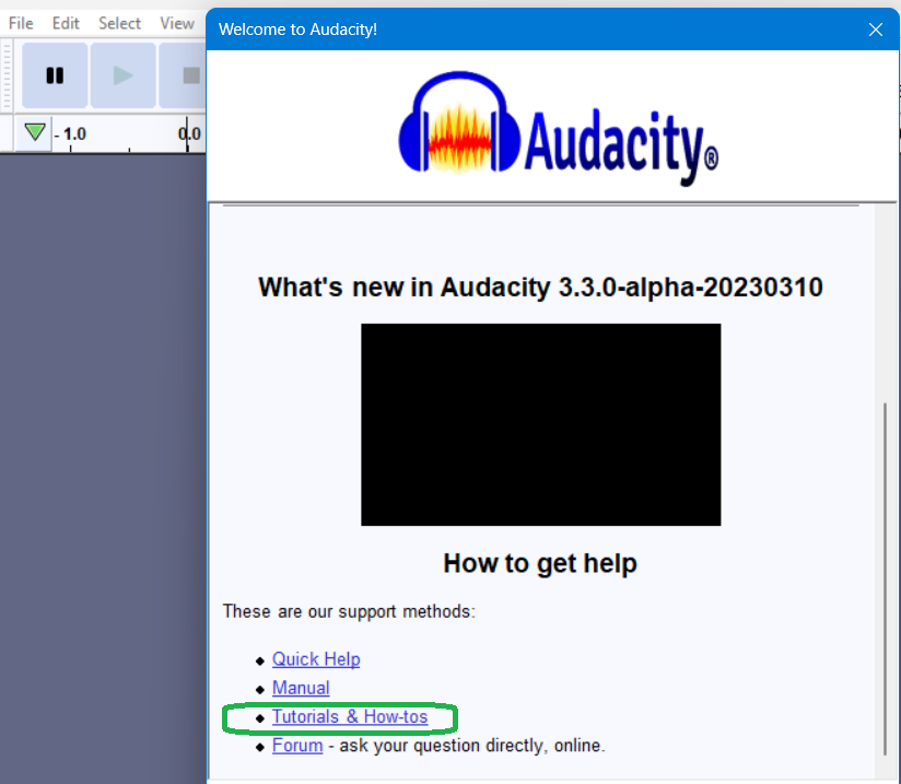 Help menu to have an entry to link to GitBook Audacity Support · Issue #3922 · audacity/audacity ...