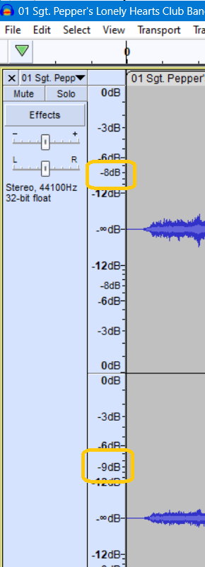 Inconsistency with Linear dB view at default track size · Issue #4411 · audacity/audacity · GitHub