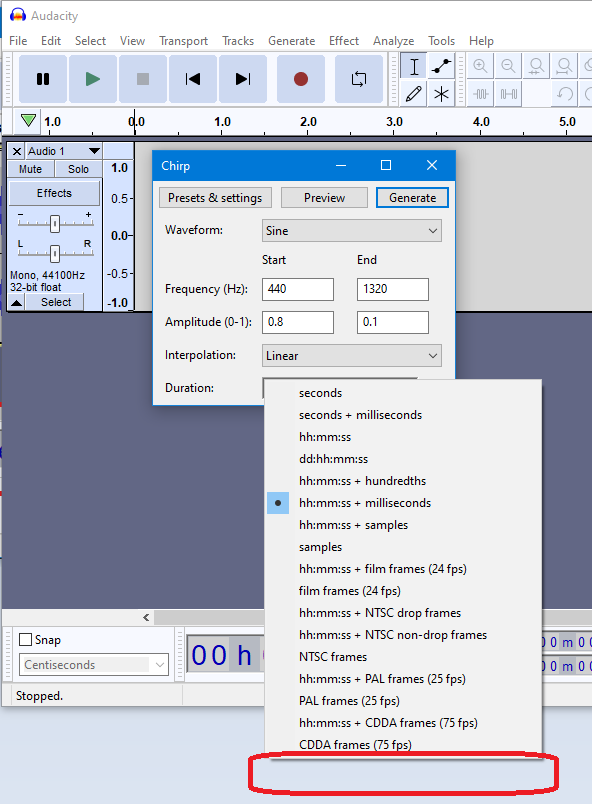 Duration in generators cannot be set using one of the bar formats · Issue #4569 · audacity ...