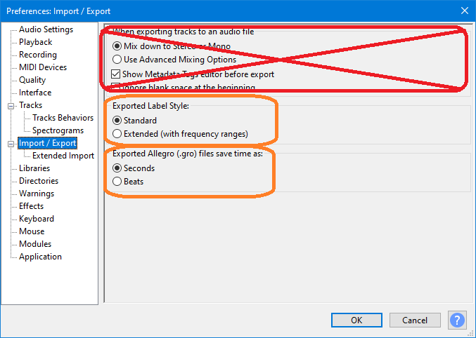 New Export - changes could be extended to Export of Labels and MIDI · Issue #4891 · audacity ...
