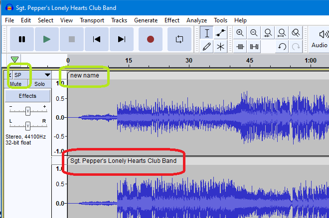 Incorrect Clip Name For A Split Stereo Track That Has A Renamed Clip · Issue 5052 · Audacity 