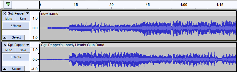 Split stereo track gets old clip name assigned to the clip in the ...