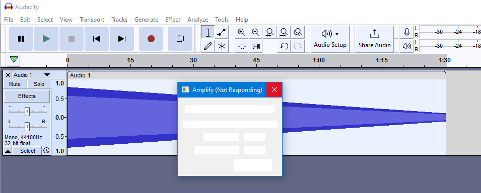 Effects fail to work on stretched clips - hangs with longer clips, odd results with shrunk clips ...