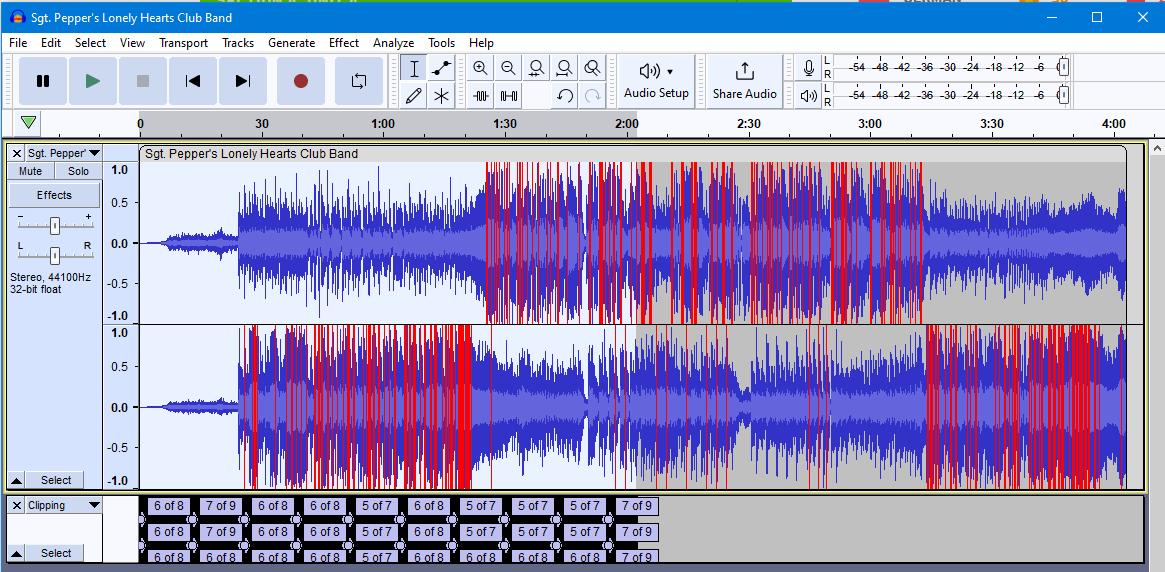 Find Clipping doesn't work with stretched clips · Issue #5176 · audacity/audacity · GitHub
