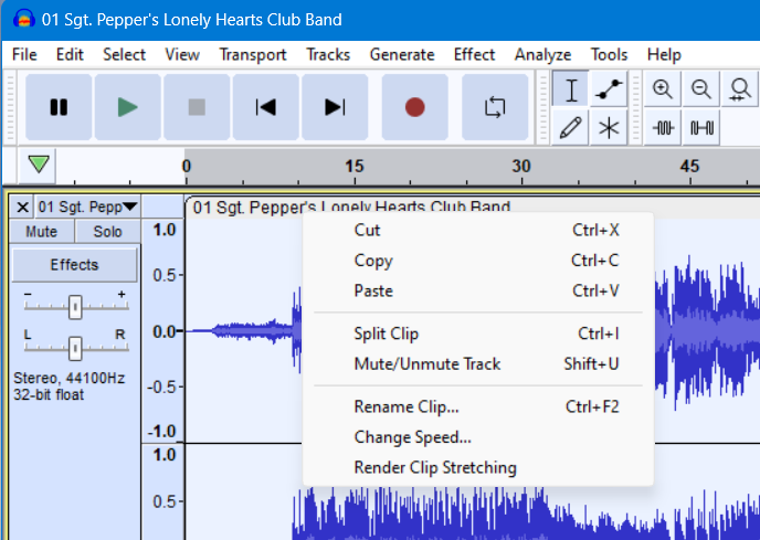 Join Clips command in the Clip-handle and waveform RMB context menu ...