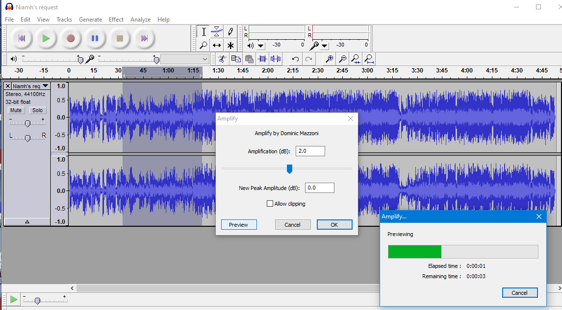 Preview dialog pops up over effect. · Issue #5381 · audacity/audacity · GitHub