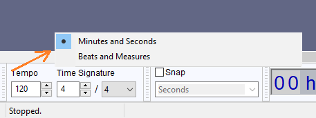 Add a context menu to the Time Signature Toolbar to toggle Beats and Measures · Issue #5632 ...