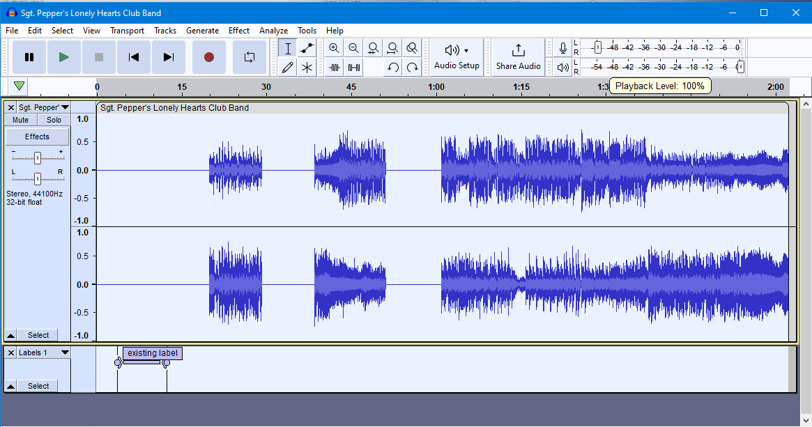 Label Sounds fails if the selection also includes a label track · Issue #5648 · audacity ...