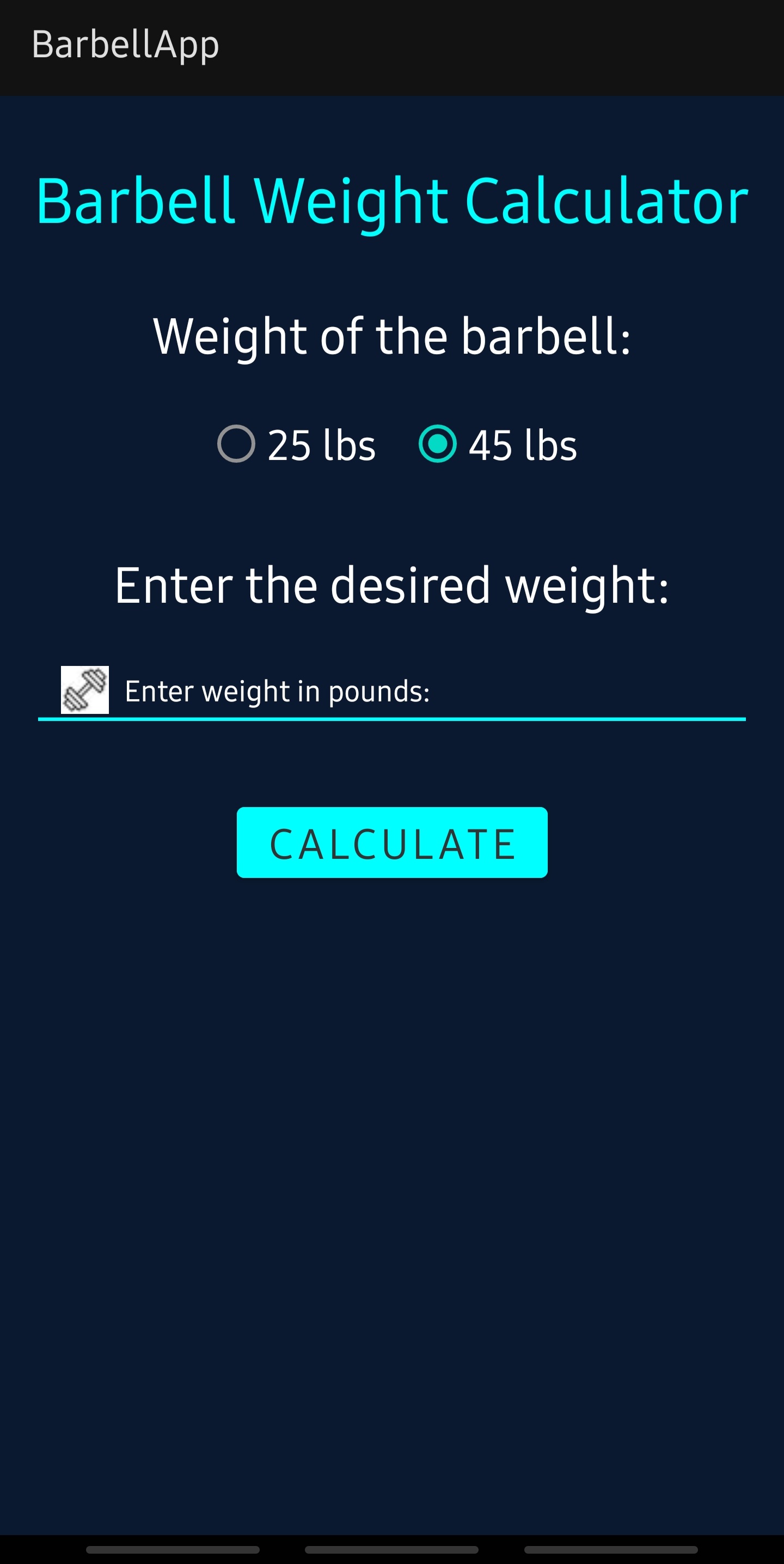 GitHub - Kaleb542/Android-Weight-Calculator