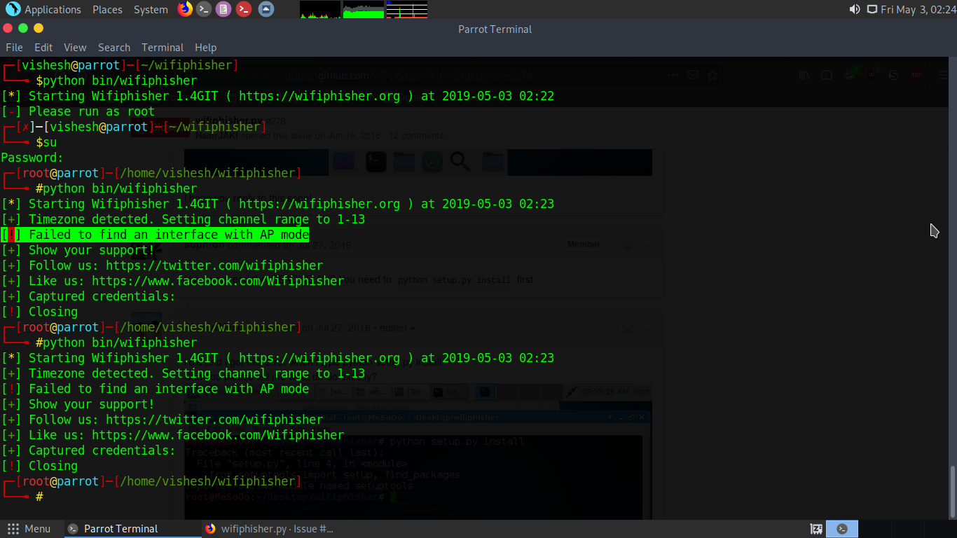 Wifiphisher not Working · Issue #1124 · wifiphisher/wifiphisher · GitHub