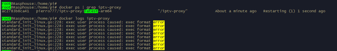 Dont work for raspiberry 4 · Issue #87 · pierre-emmanuelJ/iptv-proxy · GitHub