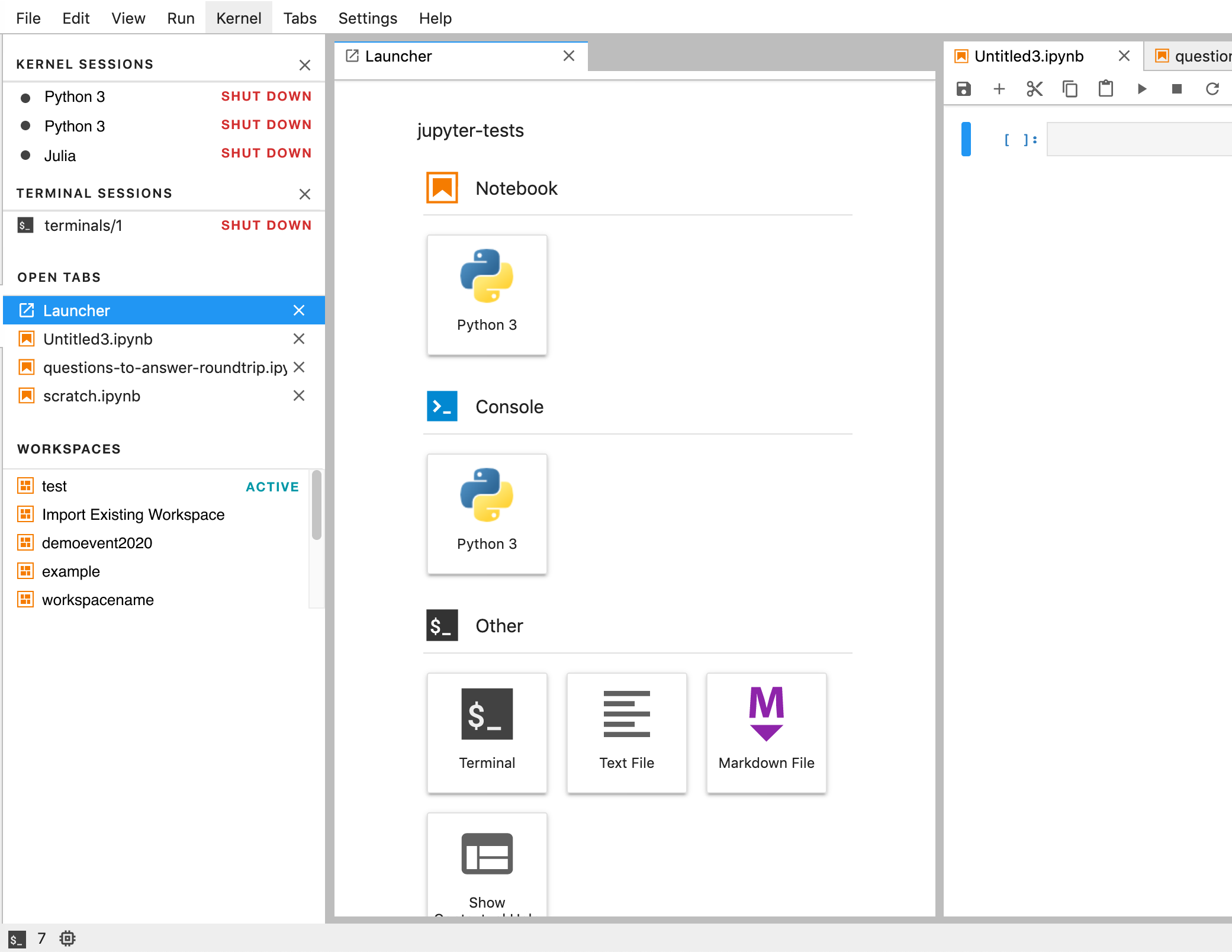 Combine Running and Tabs left panels · Issue #8650 · jupyterlab ...